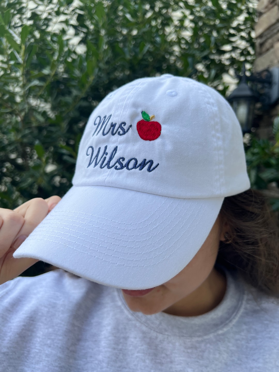 Custom Embroidered Teacher Hat: Personalized Back to School Gift - Etsy