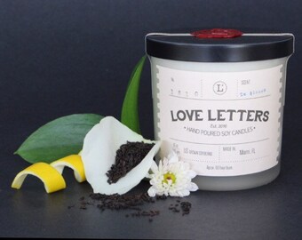 100% Soy Candles with Essential Oils Hand by LoveLettersCandles