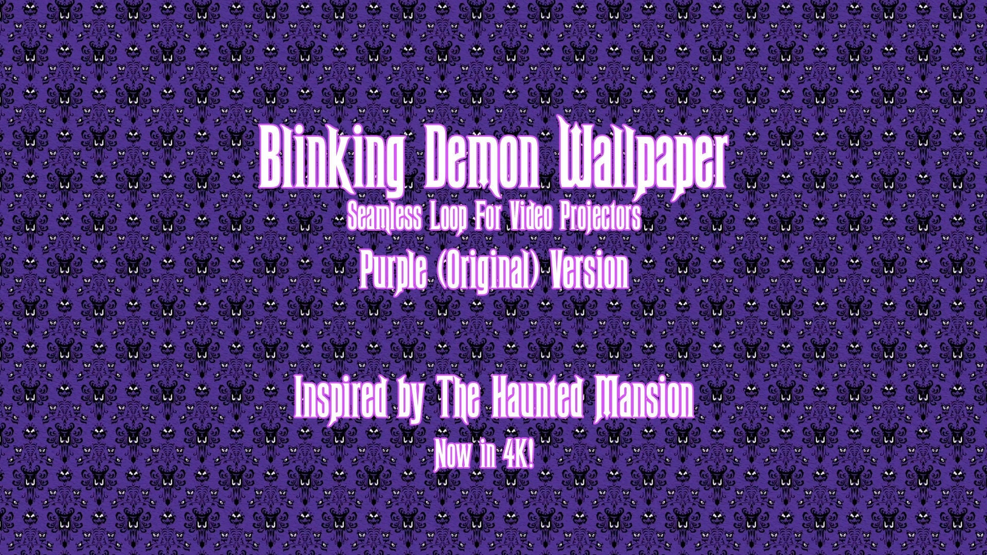 4K Haunted Mansion Demon Wallpaper Loop (3840x2160p) - Etsy