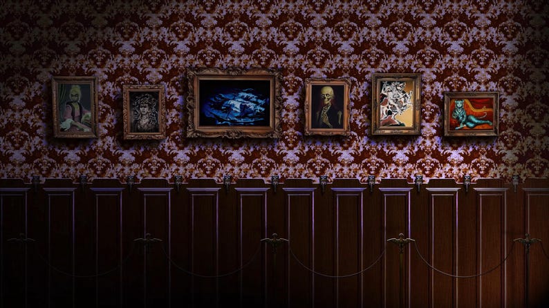 Haunted Mansion Changing Portraits – Halloween Video Decorations - Etsy