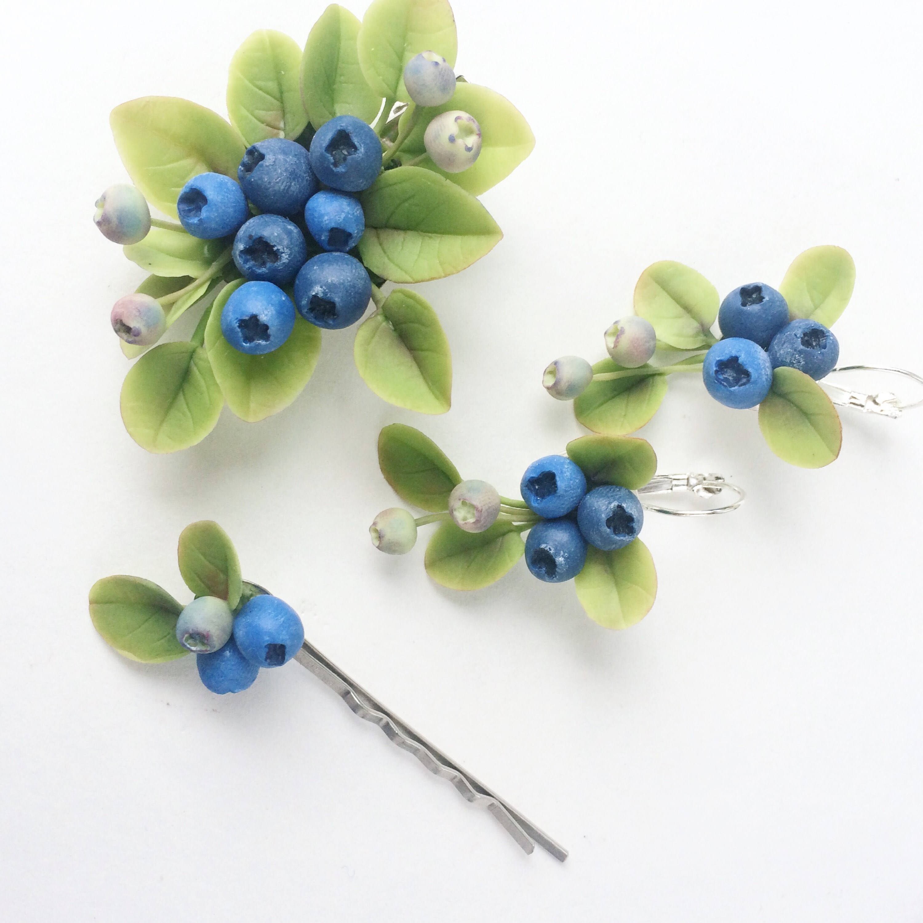 Blueberry Bobby Pin Blueberry Hair Piece Berry Hair Clip - Etsy