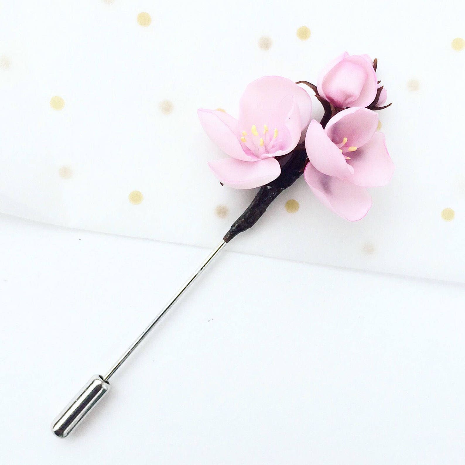 Flower Blossom Lapel Pin Flower Pin Flower Boutonniere - Etsy