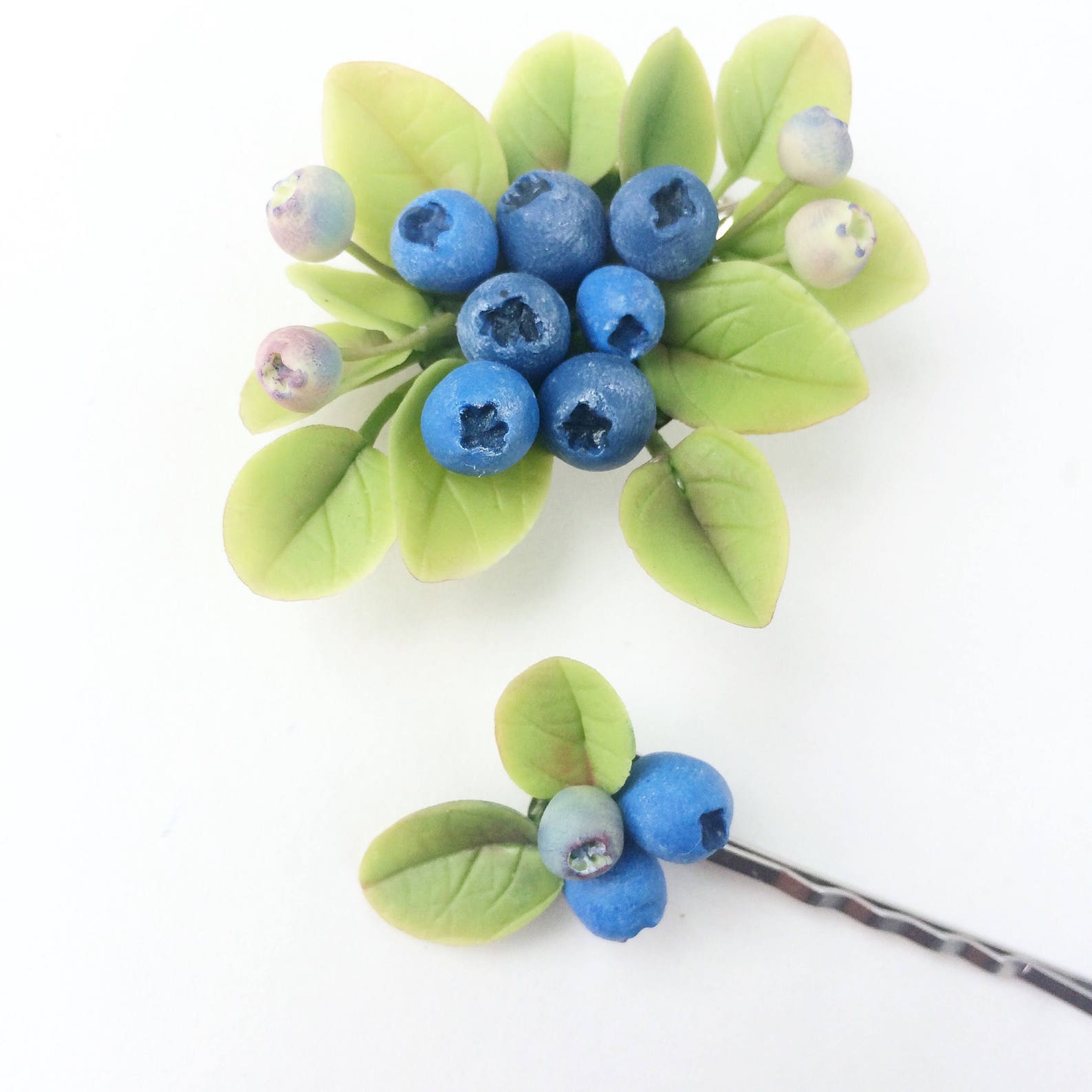 Blueberry Bobby Pin Blueberry Hair Piece Berry Hair Clip | Etsy