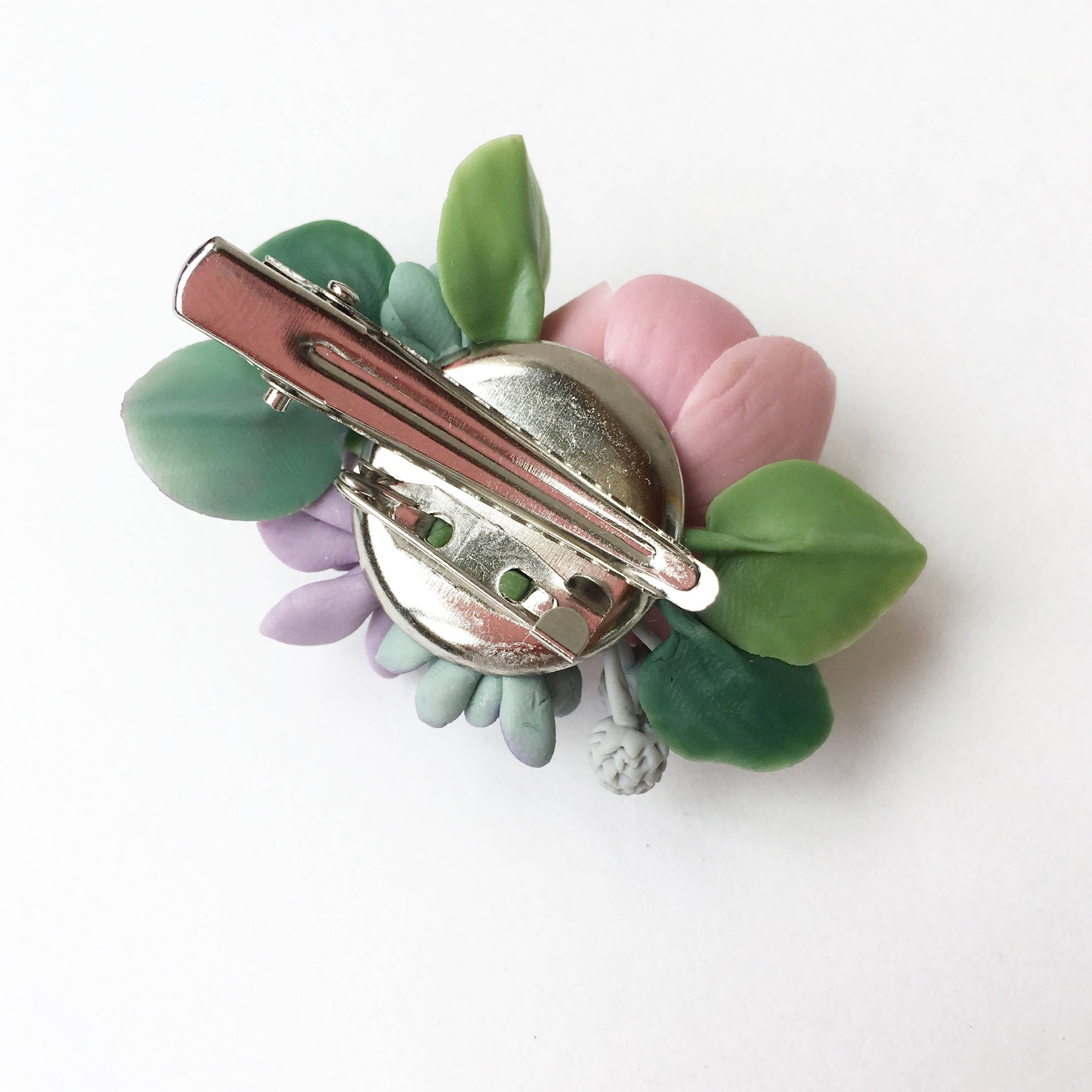 Dusty Rose Hair Clip Dusty Rose Brooch Pale Rose Hair Piece | Etsy