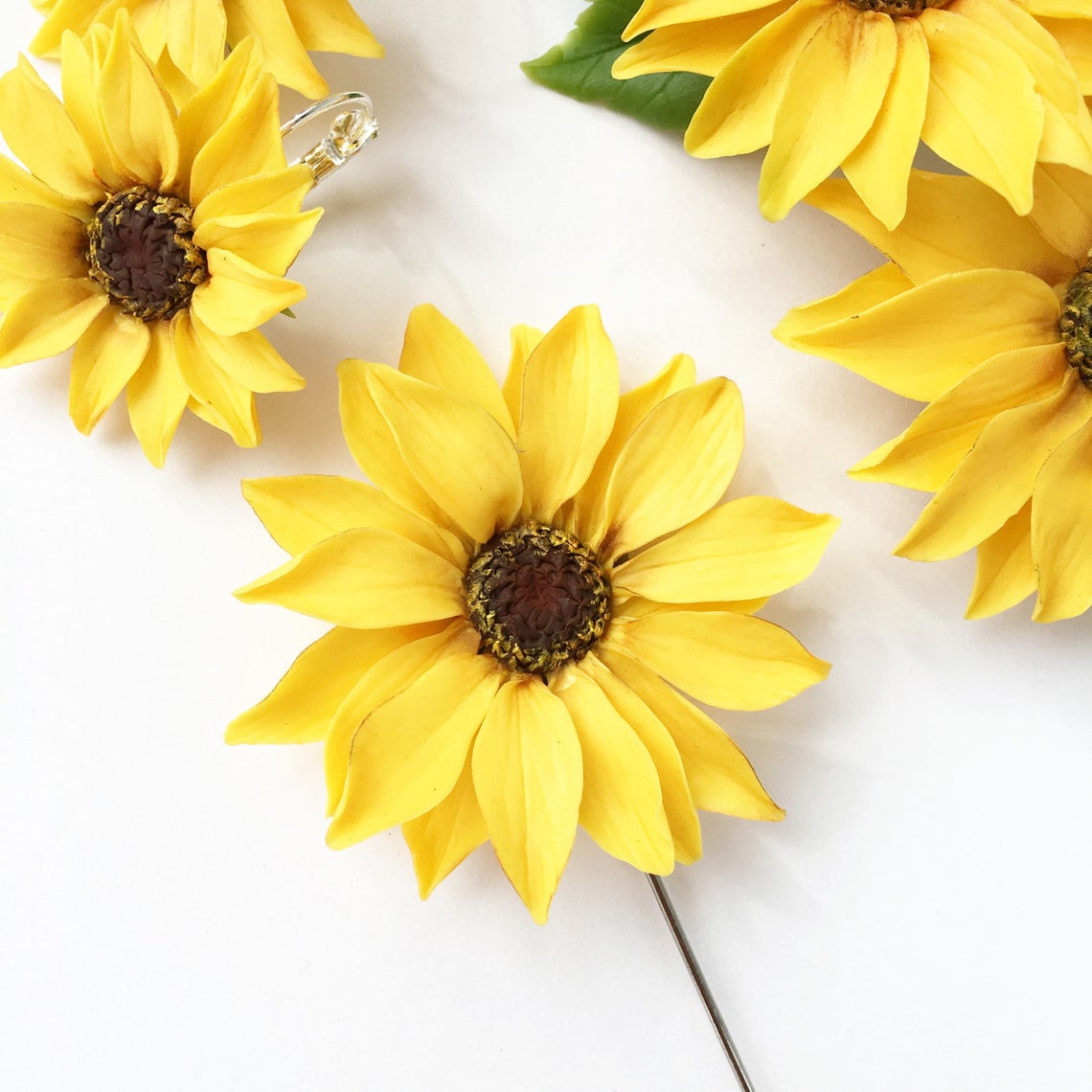 Sunflower Lapel Pin Flower Lapel Pin Sunflower Wedding - Etsy