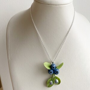 Blueberry Pendant, Blueberry Necklace, Blueberry Jewerly, Forest Berry ...
