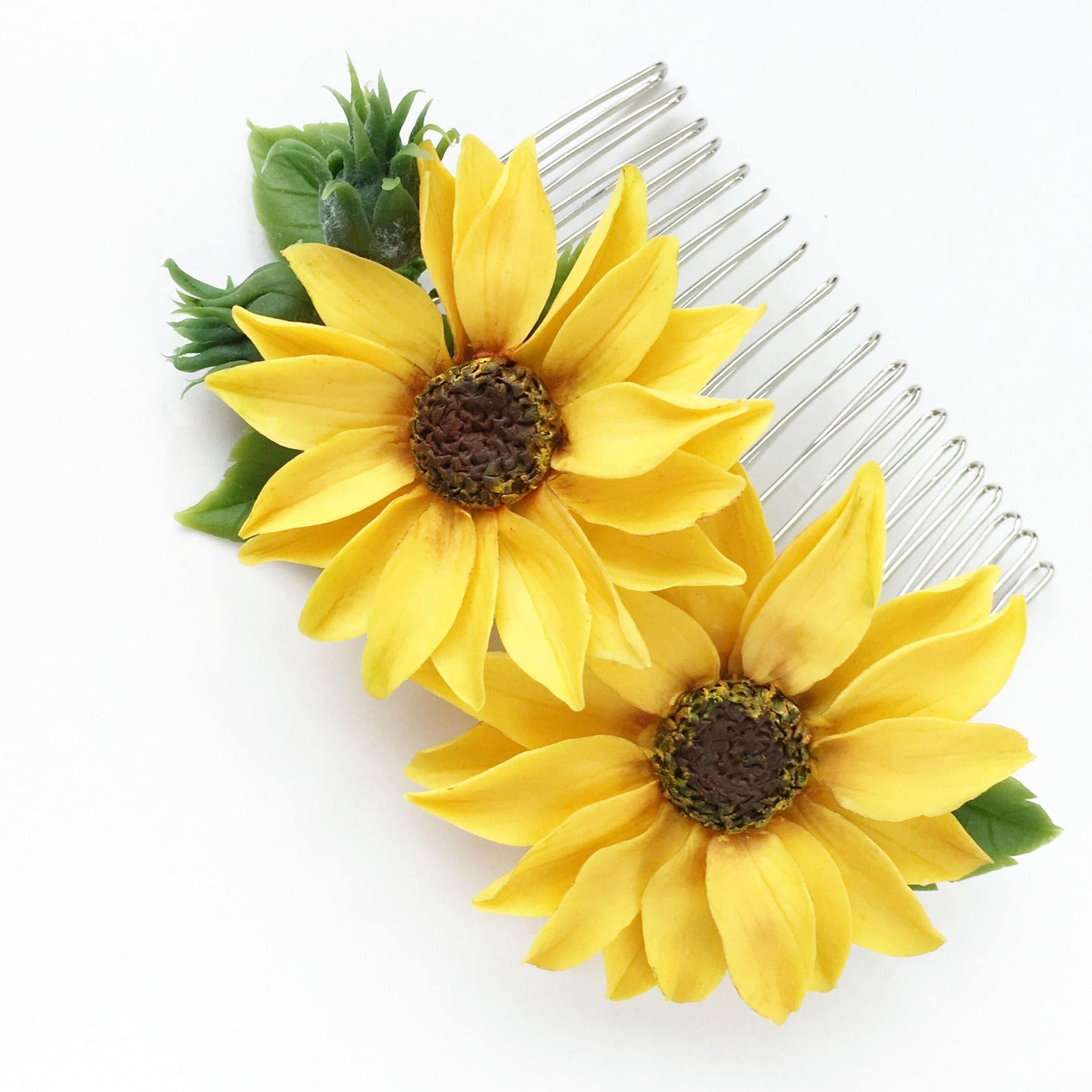 Sunflower Hair Comb Flower Hair Comb Bridal Hair Comb | Etsy