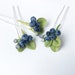 Blueberry Hair Pin Blueberry Hair Piece Blue Hair Clip Berry - Etsy