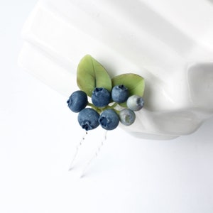 Blueberry Hair Pin Blueberry Hair Piece Blue Hair Clip Berry Hair Piece ...