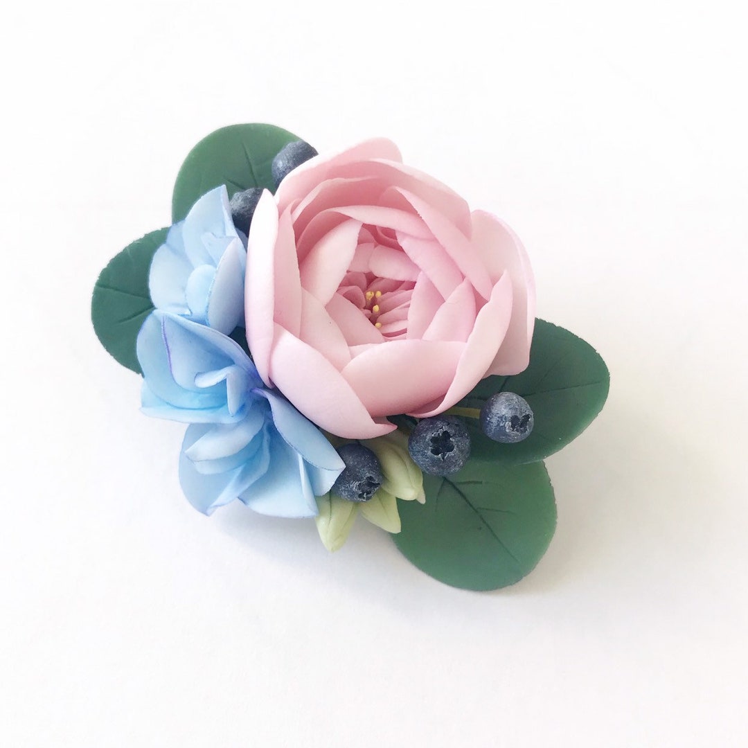 Pink Hair Clip, Flower Head Piece, Child Hair Clip, Flower Headpiece ...