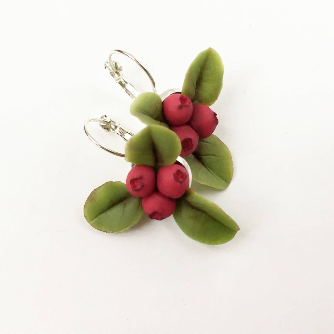 Red Berry Earrings Red Earrings Berry Jewelry Forest Earrings | Etsy