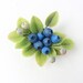 Blueberry Bobby Pin Blueberry Hair Piece Berry Hair Clip Summer Hair ...