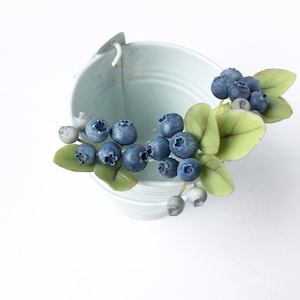 Blueberry Hair Pin Blueberry Hair Piece Blue Hair Clip Berry Hair Piece ...