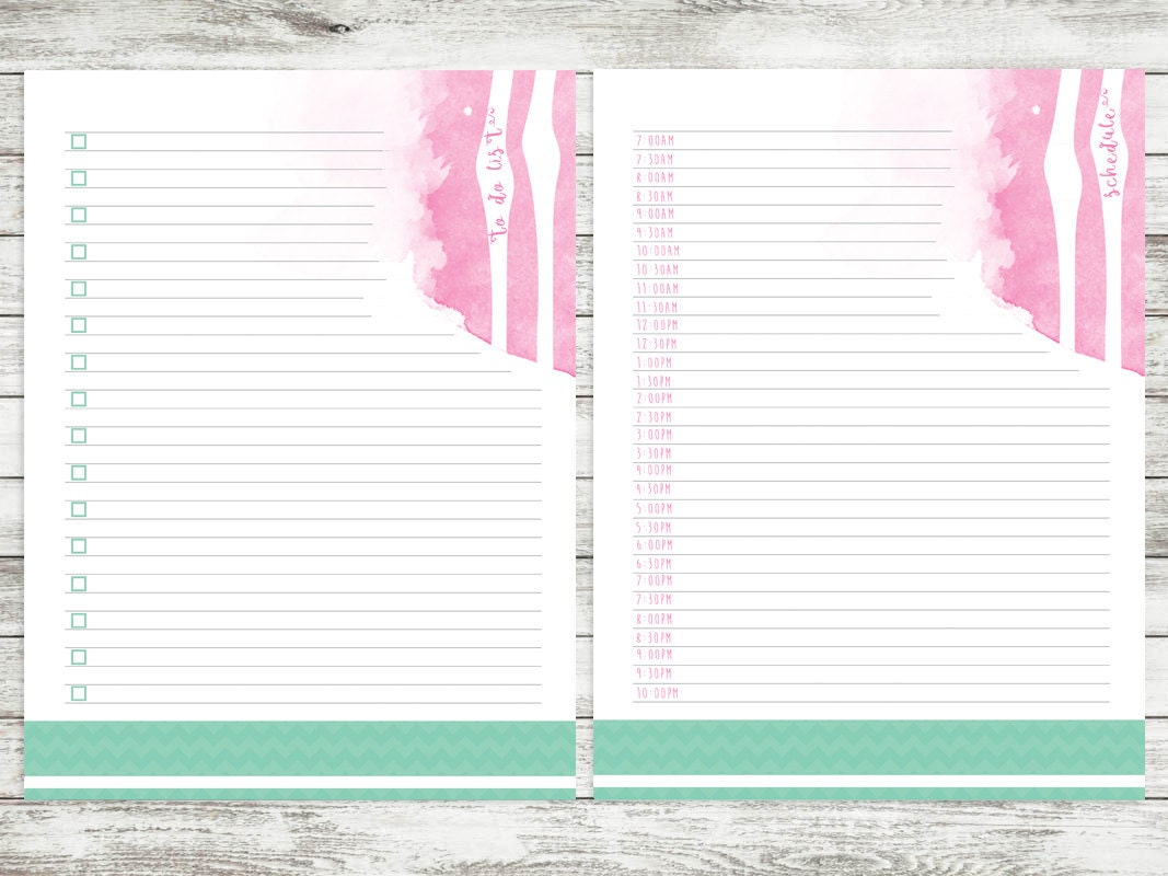HAPPY PLANNER Printable Pink FLAMINGO Planner Essentials Bundle : Daily ...