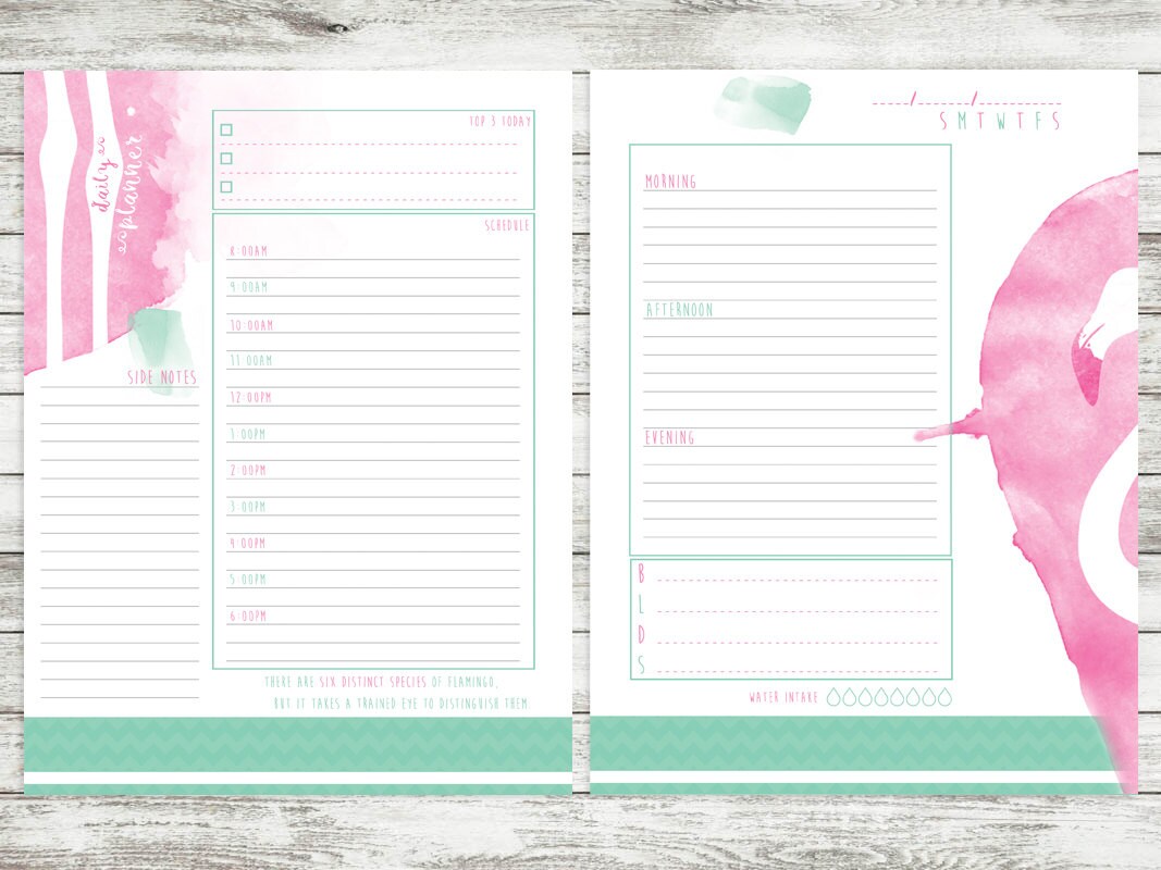 HAPPY PLANNER Printable - Pink FLAMINGO Planner Essentials Bundle ...