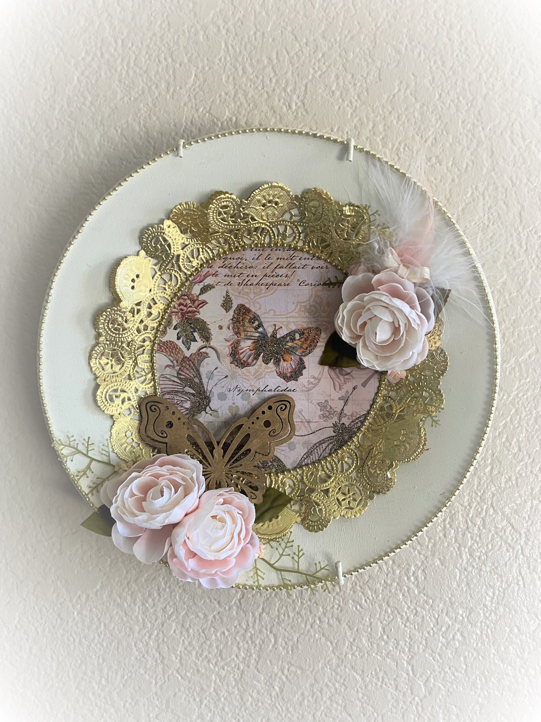 Plates Plate Decor Decorative Plates Butterfly Plate Gift for Her ...