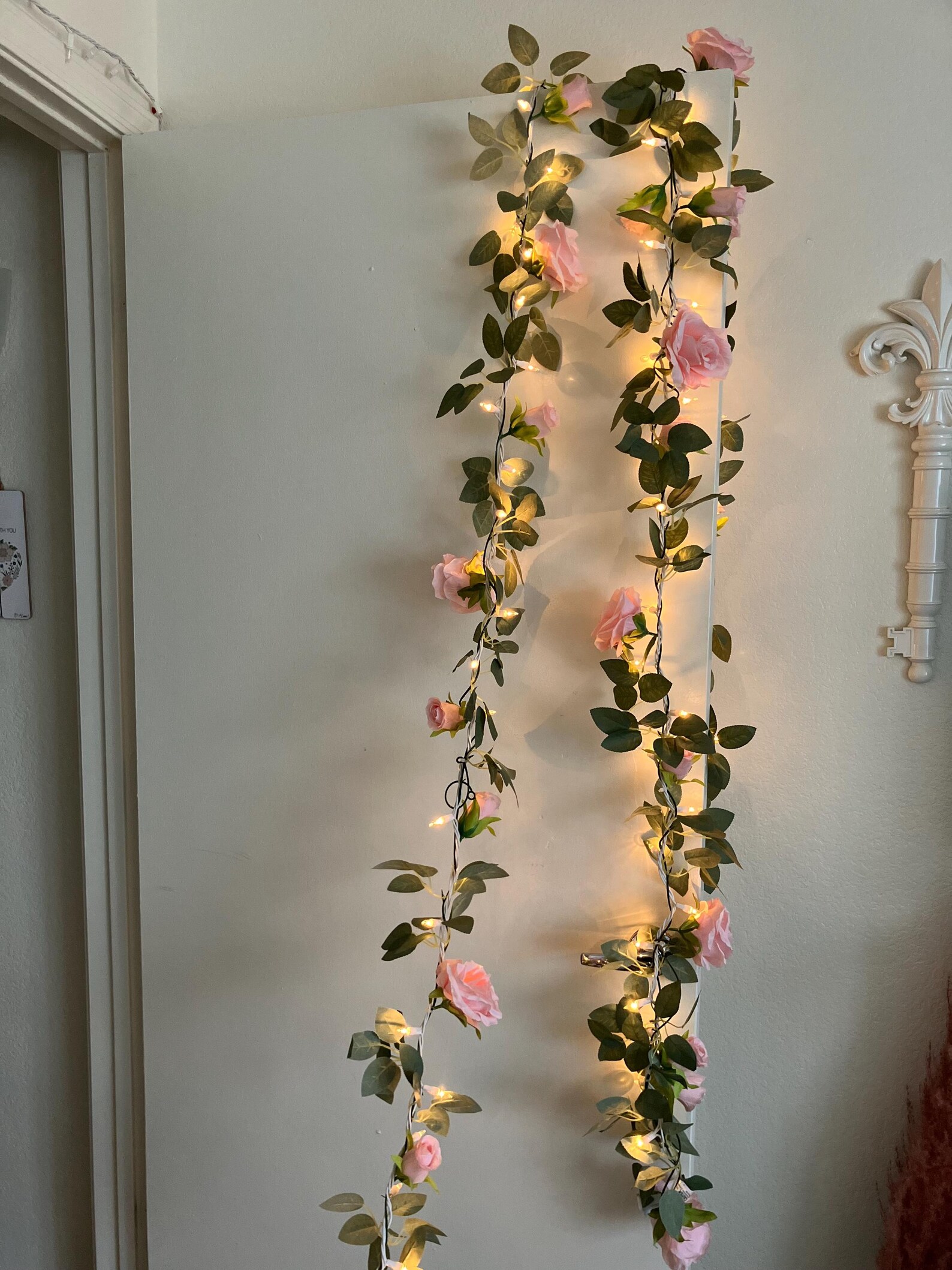 Rose Garland Light With Plug Garland for Arch Garland Lights Pink ...