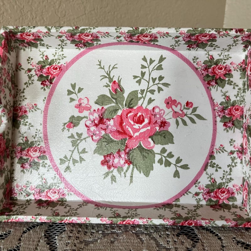 Shabby Chic Tray - Etsy