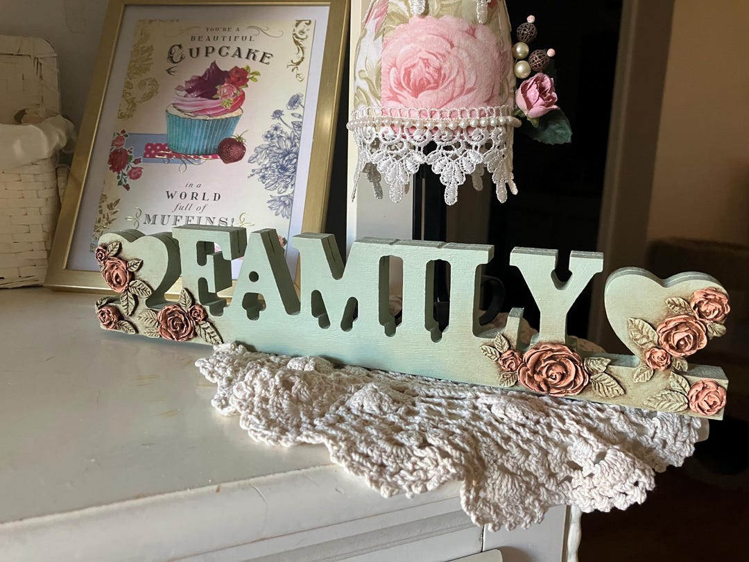 Photo Stand Family Stand Family Photo Holder Green Stand Vanity Photo ...