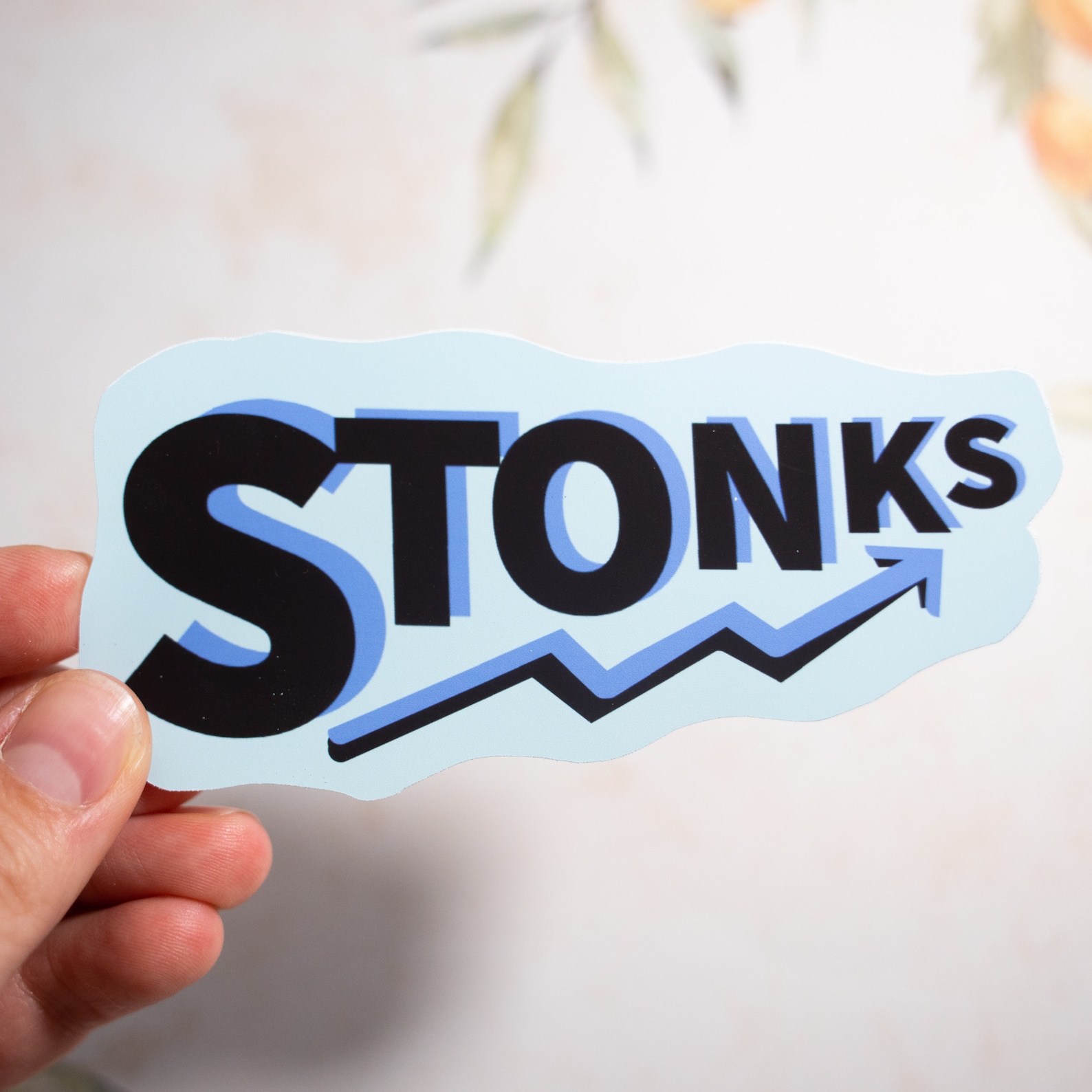 Stonks Sticker Stonks Meme Meme Stickers Stonks Decal | Etsy