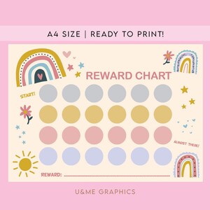 Kids Reward Chart Boho Style - Etsy