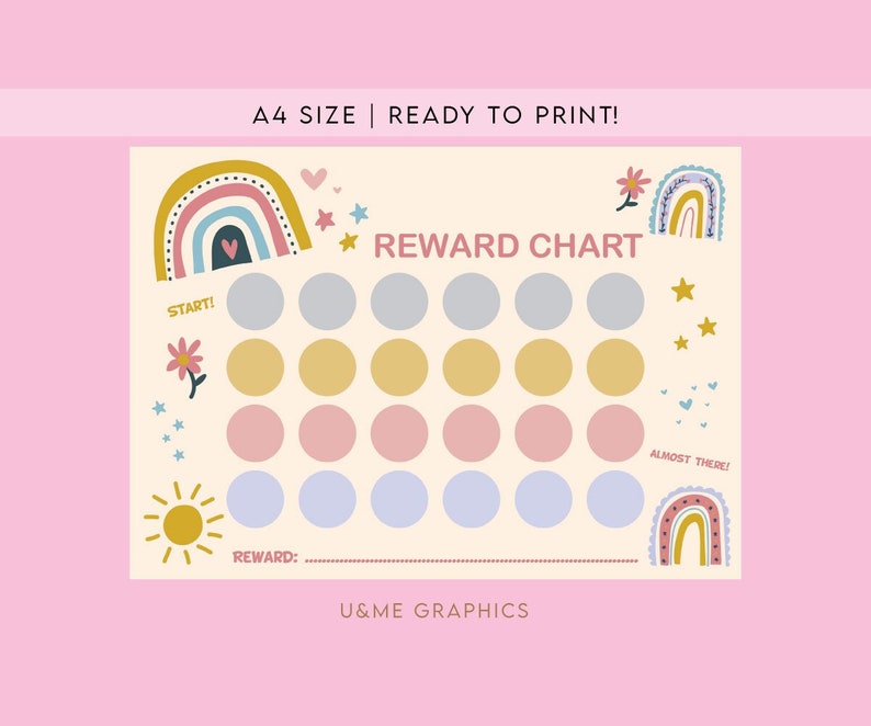 Kids Reward Chart Boho Style - Etsy