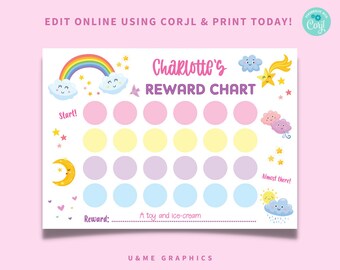 Girly Chore Chart | Etsy