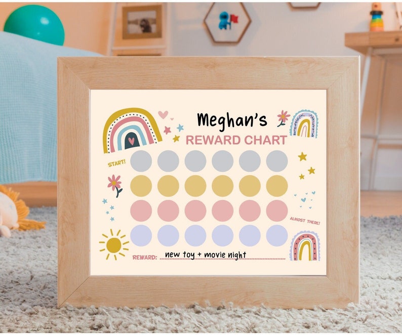 Kids Reward Chart Boho Style - Etsy