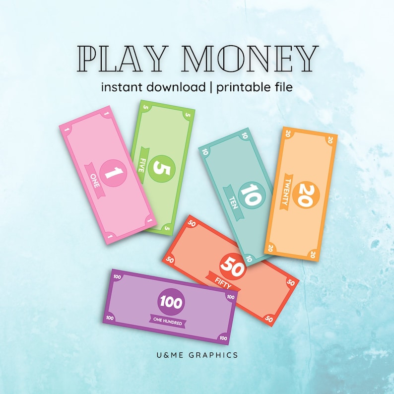 Play Money, Kids Pretend Play, Pretend Money, Toy Money, Printable ...