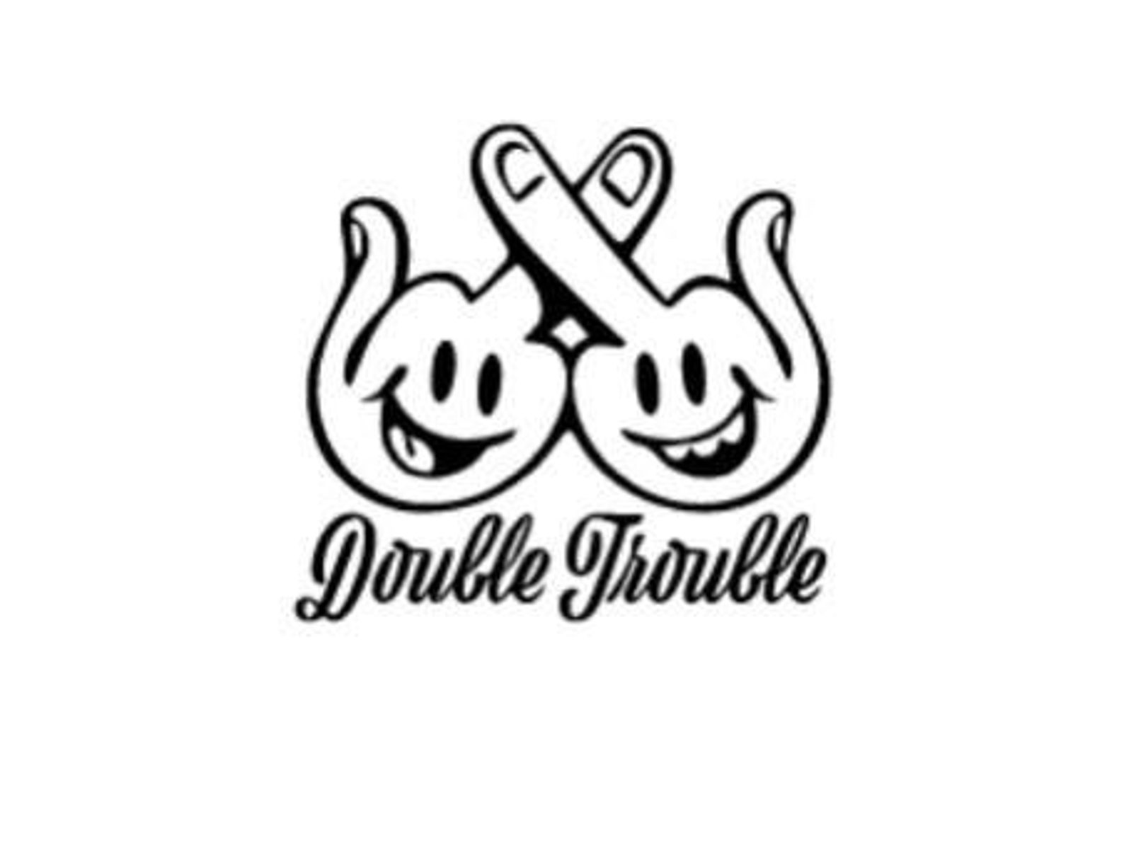 Double Trouble.vinyl Decal.water Bottle Sticker.bumper Sticker Decal ...