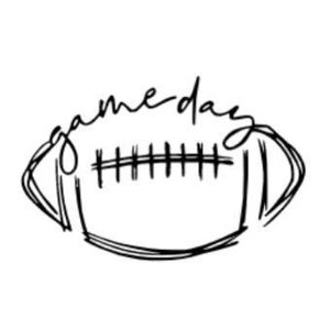 Football Sticker.game Day Decal.gameday Sticker.bumper Sticker.football ...