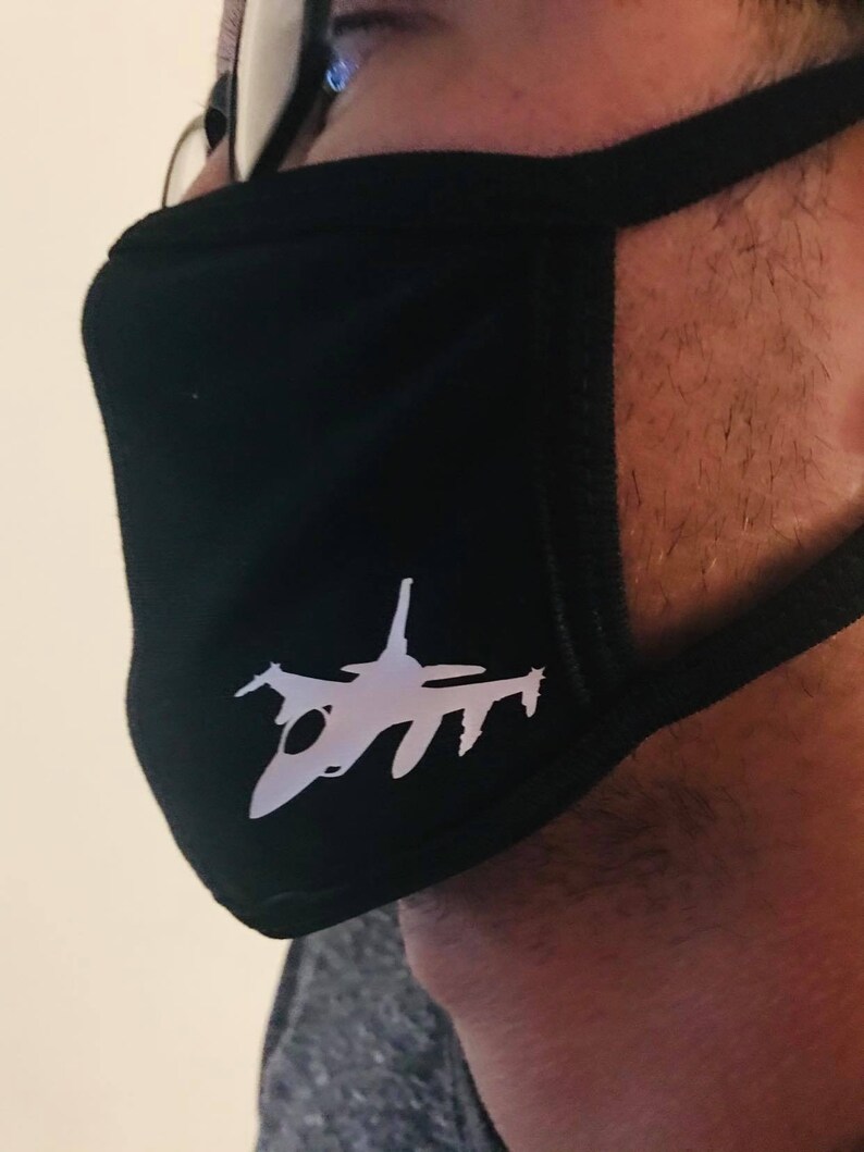 F-16 Face Mask Airplane Mask Air Force Face Mask Custom - Etsy