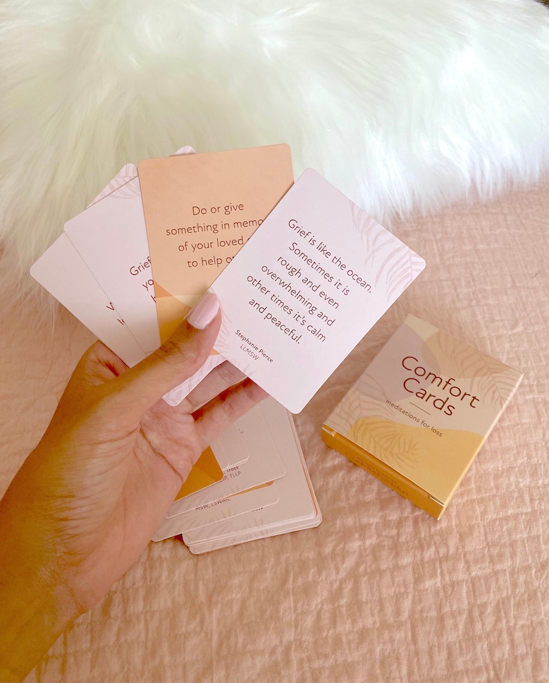 Comfort Cards a Grief Affirmation Deck Meditation Gift for - Etsy