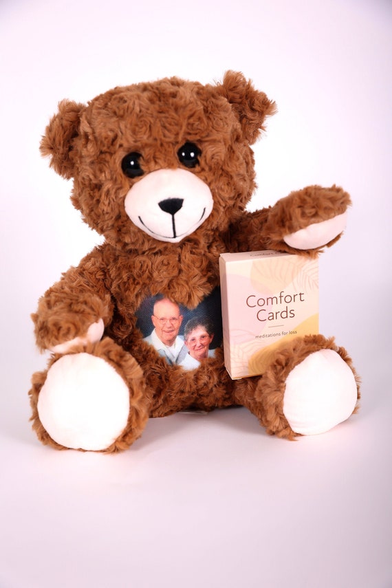 Custom Memory Bear Grief Bear Photo & Voice Teddy Bear - Etsy Finland