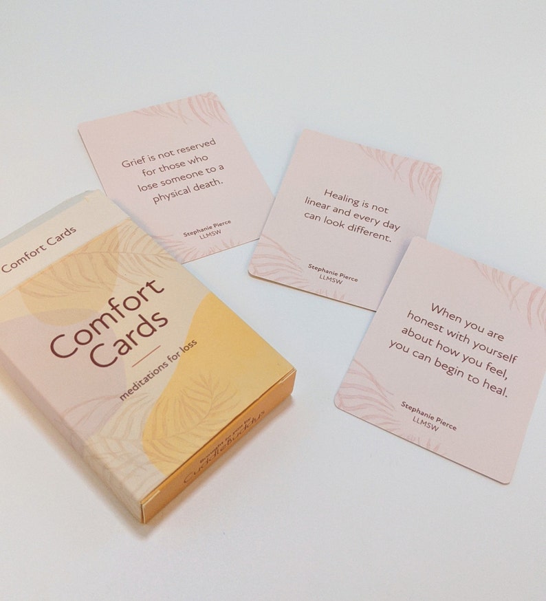 Comfort Cards a Grief Affirmation Deck Meditation Gift for - Etsy