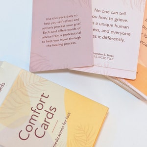 Comfort Cards a Grief Affirmation Deck | Bereavement Gift | Sympathy ...