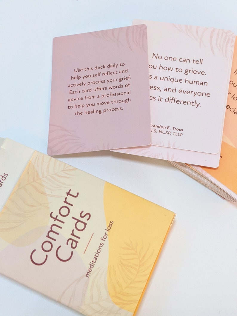 Comfort Cards a Grief Affirmation Deck | Bereavement Gift | Sympathy ...
