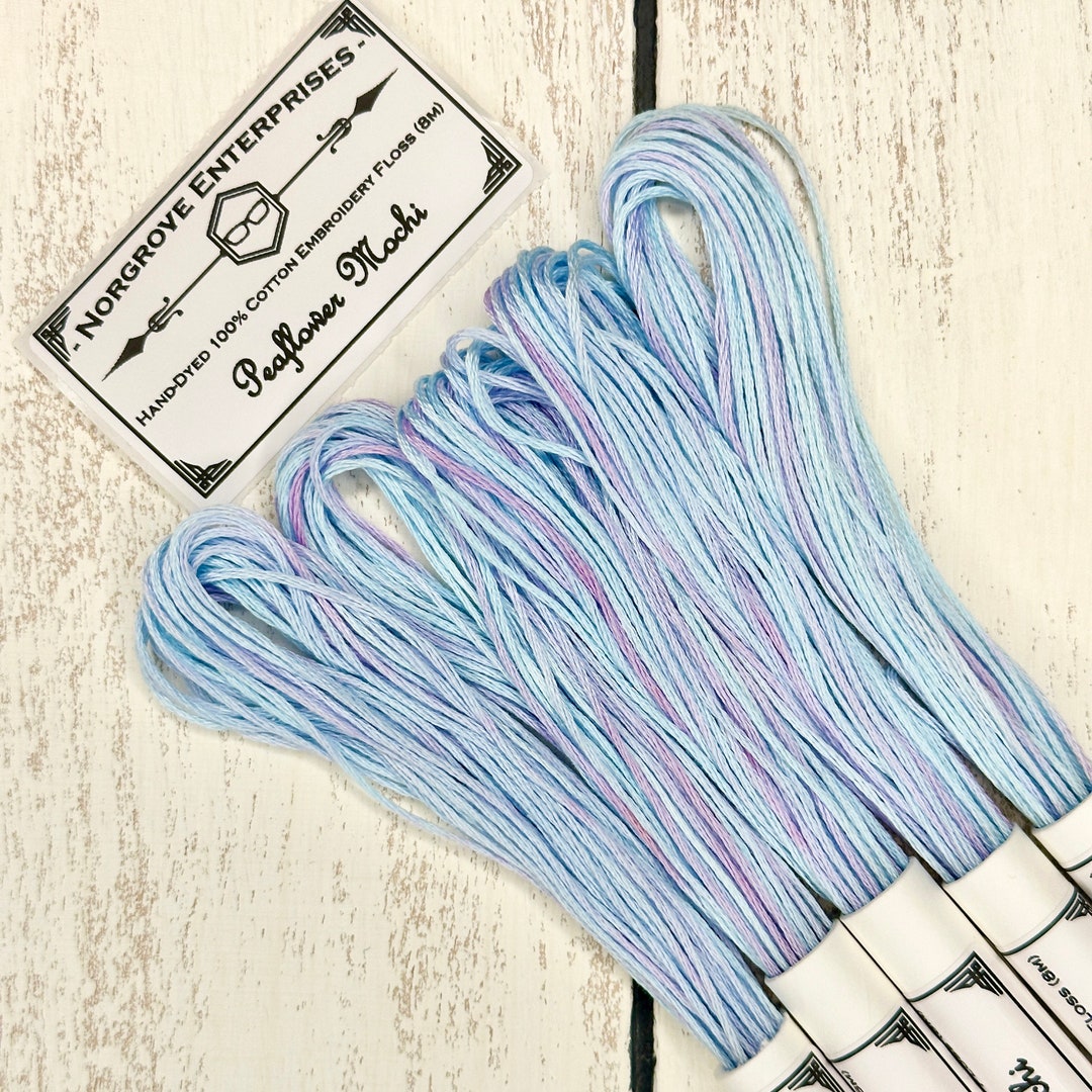 Peaflower Mochi Variegated Embroidery Floss Hand Dyed Embroidery Thread ...
