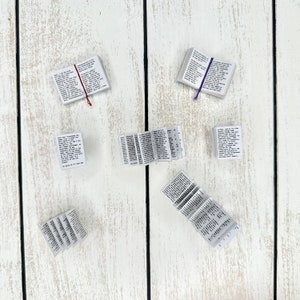Oops All Pages Printable Miniature Book-pages Set 1:12 Scale DIY Fairy ...
