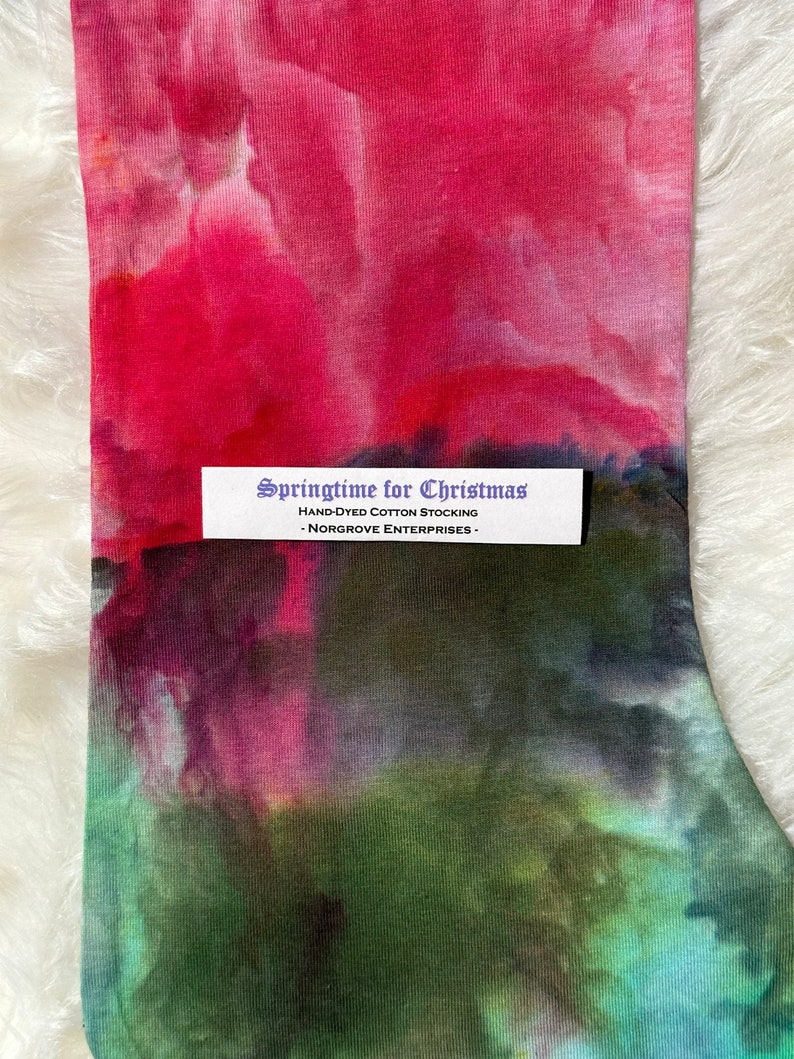 Springtime for Christmas Artisan Hand Tie Dyed Holiday - Etsy