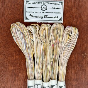 Monastery Manuscript Variegated Embroidery Floss Hand Dyed Cross Stitch ...