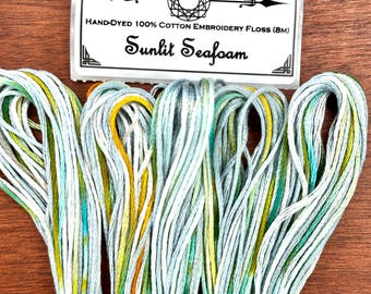 Jade Tiger Variegated Embroidery Floss Hand Dyed Cross Stitch Thread in ...