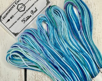 Savannah Sunset Variegated Embroidery Floss Set Hand Dyed Embroidery ...