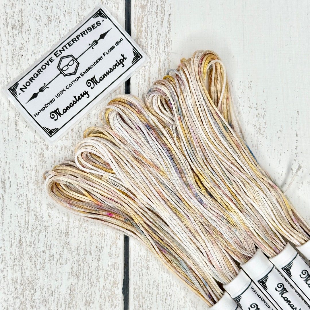 Monastery Manuscript Variegated Embroidery Floss Hand Dyed Cross Stitch ...