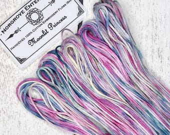 Misty Forest Variegated Embroidery Floss Hand Dyed Cross Stitch Thread ...