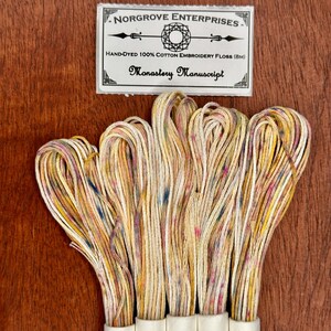 Monastery Manuscript Variegated Embroidery Floss Hand Dyed Cross Stitch ...