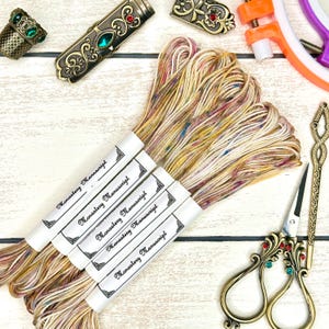Monastery Manuscript Variegated Embroidery Floss Hand Dyed Cross Stitch ...