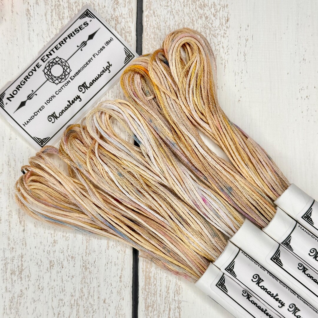 Monastery Manuscript Variegated Embroidery Floss Hand Dyed Cross Stitch ...