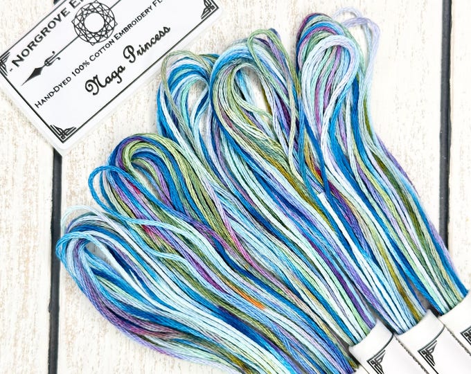 Naga Princess Variegated Embroidery Floss Hand Dyed Embroidery Thread ...