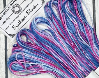 Watermelon Bubblegum Variegated Embroidery Floss Hand Dyed Embroidery ...